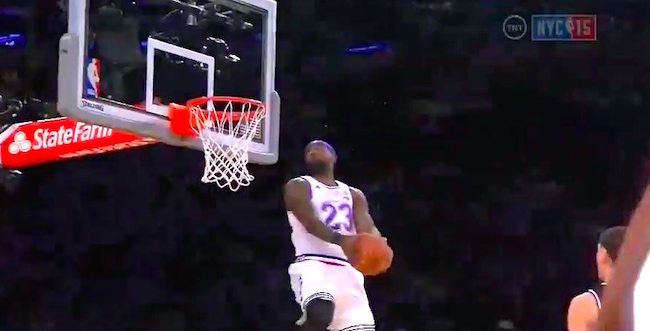 Video: LeBron James Freaks Nasty Reverse Dunk Off Halfcourt Lob From ...