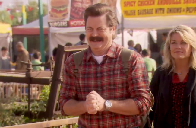 Watch Ron Swanson Destroy A Scavenger Hunt In This Deleted Scene