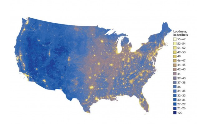 What To Live Quiet? A New U.S. Map Can Help.