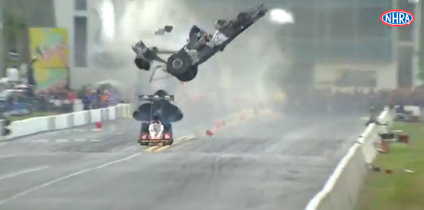 Watch A Drag Racer Miraculously Survive A 280 MPH Airborne Crash – UPROXX