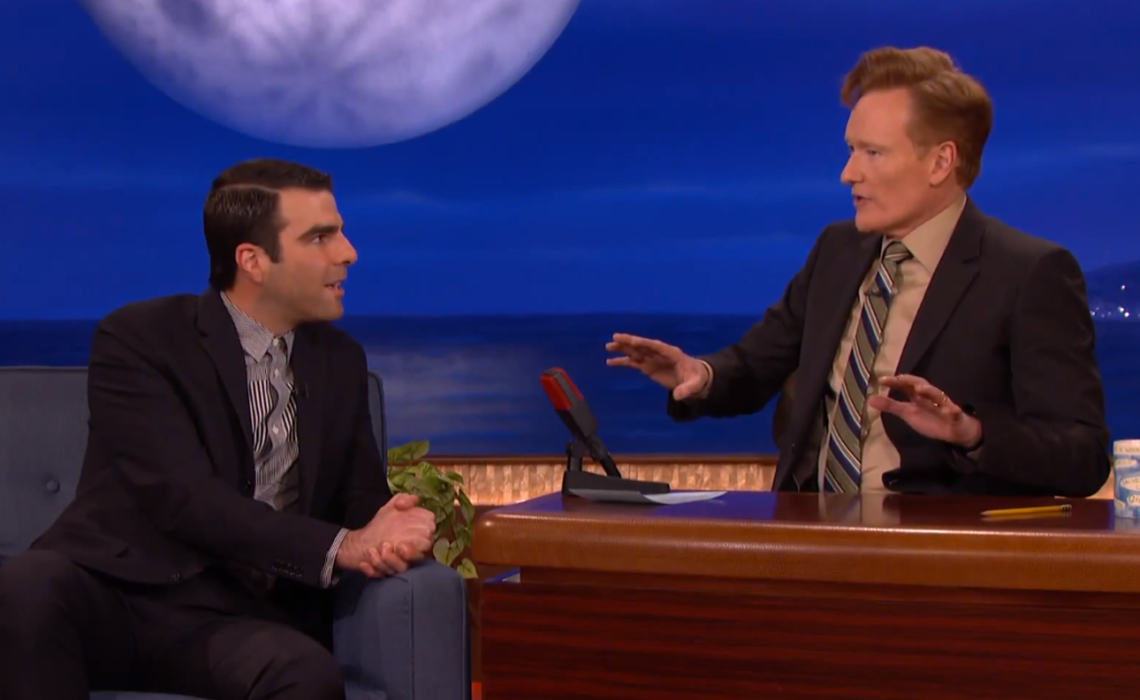 VIDEO: Conan And Zachary Quinto Remember Leonard Nimoy