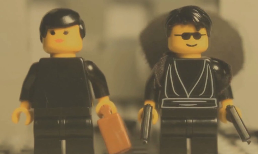 Check Out This LEGO Version Of The Lobby Scene From 'The Matrix'