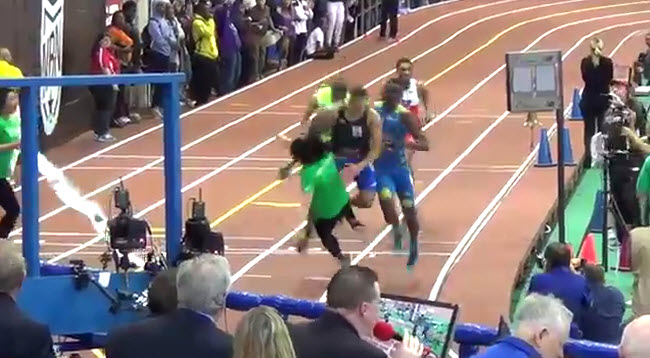 Watch A Woman Get Pulverized At The Finish Line In This Track Race Gone ...