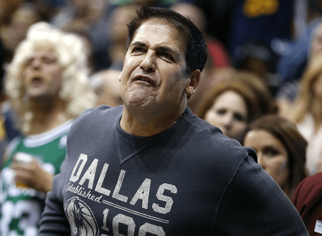 The Mavs Are Selling Socks Featuring An Image Of Mark Cuban Peeing
