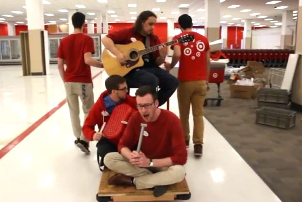 Target Employees Cover 'Closing Time' In Abandoned Store