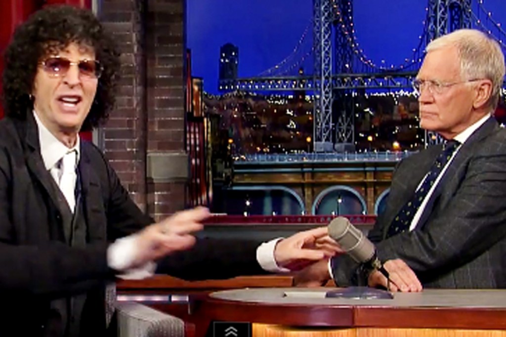 Howard Stern slams Jay Leno one last time on 'Letterman'