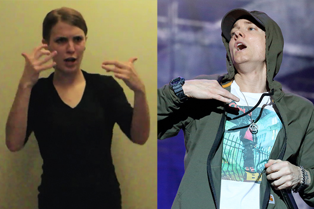 'Lose Yourself' to this woman's ASL sign language version of Eminem