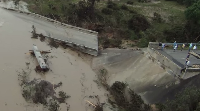 Here's Drone Footage Of A Bridge Destroyed By The Texas Floods