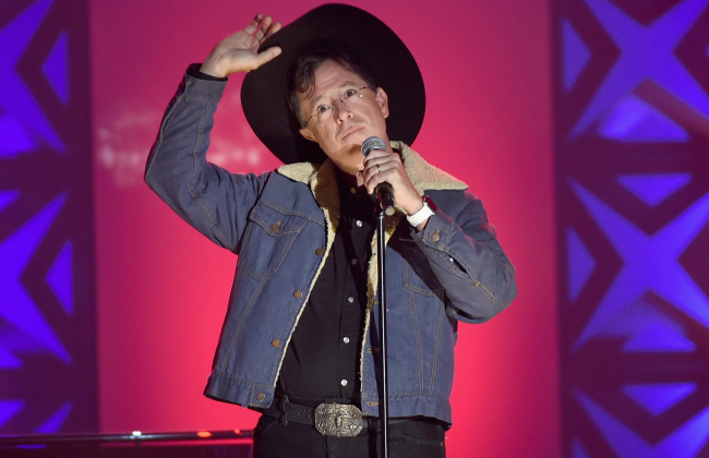 Watch Stephen Colbert Cover Toby Keith At The Songwriters Hall Of Fame