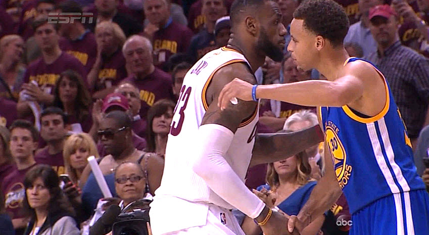 LeBron James And Steph Curry Shared A Hug At The End Of Game 6 – UPROXX