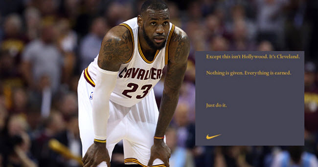 Check Out Nike’s New Ad For LeBron James That Ran In The Cleveland ...
