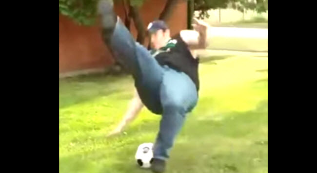 Watch What Happens When This Clumsy Fool Completely Misses The Soccer ...