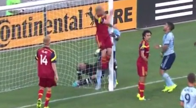 Soccer Player Fails At Basic Soccer Play, Bonks Head On Post