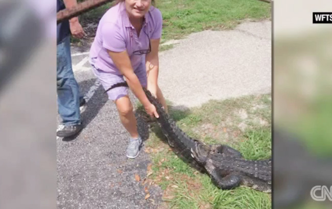 This Florida Woman Jumped In A Pond After An Alligator To Save Her Dog