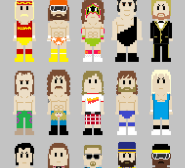 WWE Goes Old School With This Awesome 8-Bit Fan Art