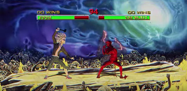 Iron Maiden's New Video Mashes Up Video Games And Their Album Art