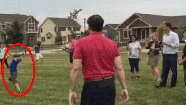 Marco Rubio Hits A Kid With A Football