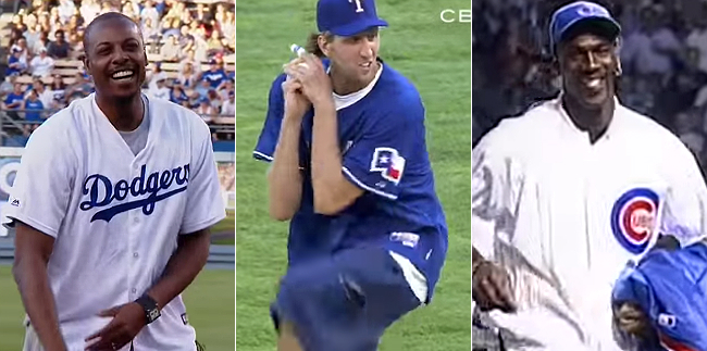 Here Are The Worst First Pitches Ever Thrown Out By NBA Players