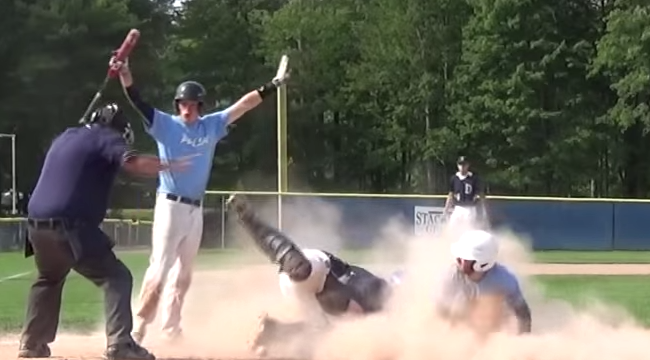 [WATCH] This Baseball Game Ends On A Walk-Off Steal Of Home Plate