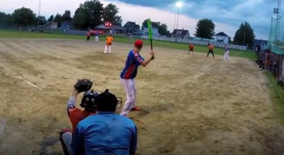 Watch This Softball Player Hit The Most Bizarre Home Run Ever