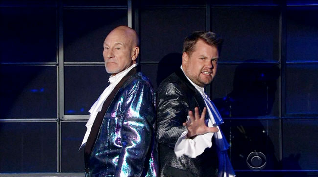[VIDEO] Sir Patrick Stewart And James Corden Performed Magic Tricks