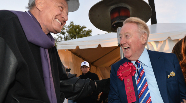 Jimmy Kimmel Reveals Vin Scully Will Return For Another Season In LA