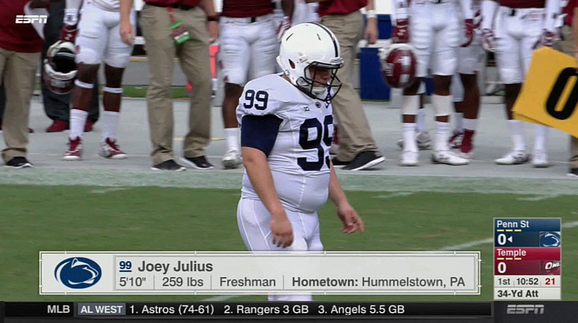 Penn State Has A Kicker Named 'Big Toe'