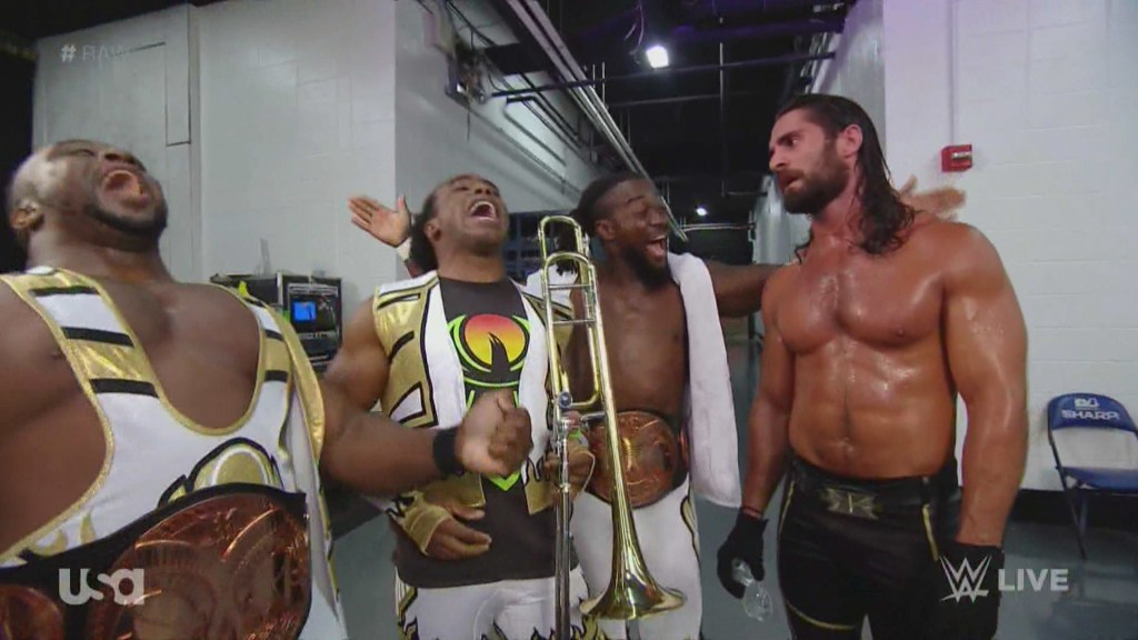 Check Out The WWE Locker Room Jamming To 'Rock Band 4'