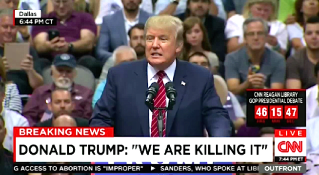 Confident Quotes From Donald Trump's Pre-Debate Dallas Rally