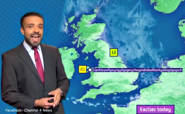 [WATCH] Weatherman Pronounces 58-Letter Name Of Welsh Town Perfectly