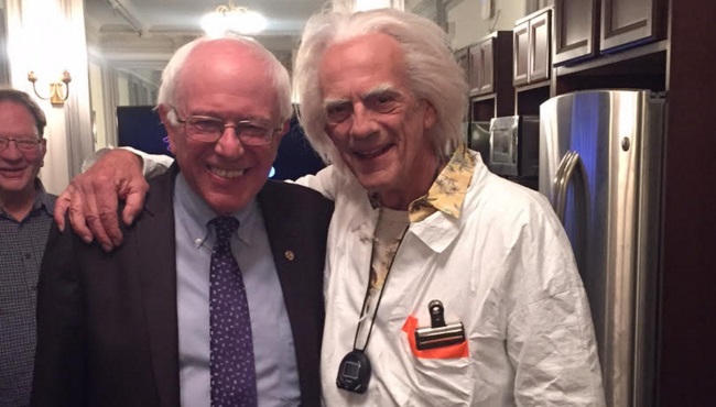 Bernie Sanders Got News From Doc Brown About The Future