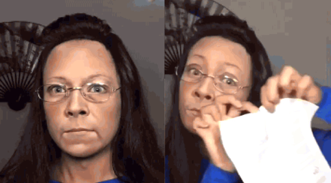 Makeup Artist Transforms Into Kim Davis