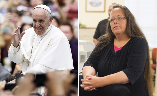 Pope Francis Is Totally Distancing Himself From Kim Davis Now