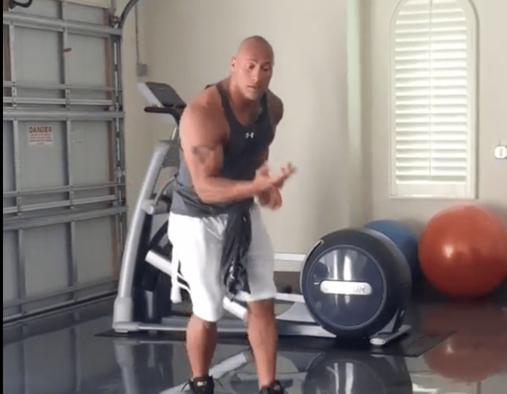 Watch The Rock Evoke Ric Flair During A Post-Workout Dance