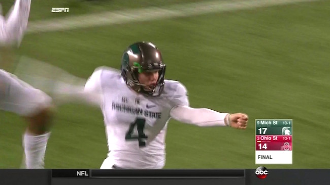 Michigan State's Matt Geiger Busts Out An All-Time Great Celebration