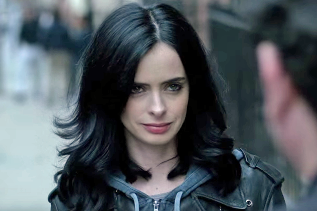 Jessica Jones in a hard-drinking, short-fused mess of a person in the ...