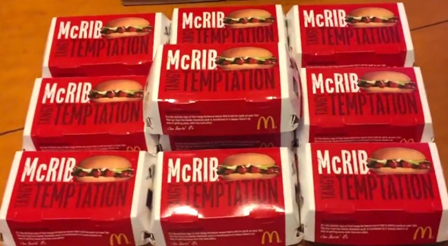 [Video] Man Excited About McRib Return