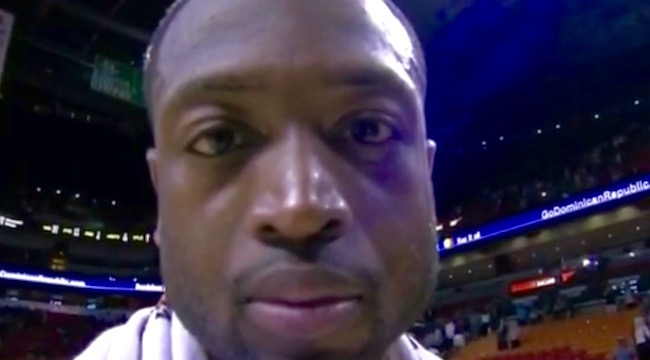 Dwyane Wade Ends Interview By Staring Into Camera Like Crazy Person