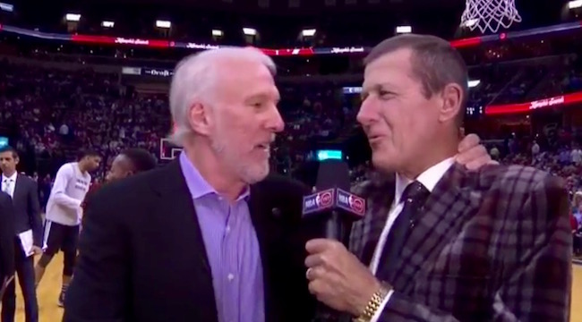 Here's Craig Sager's First Interview Of The Season With Gregg Popovich
