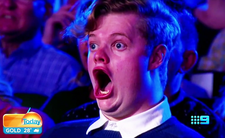 What On Earth Is This Guy Reacting To On 'Australia’s Got Talent?'