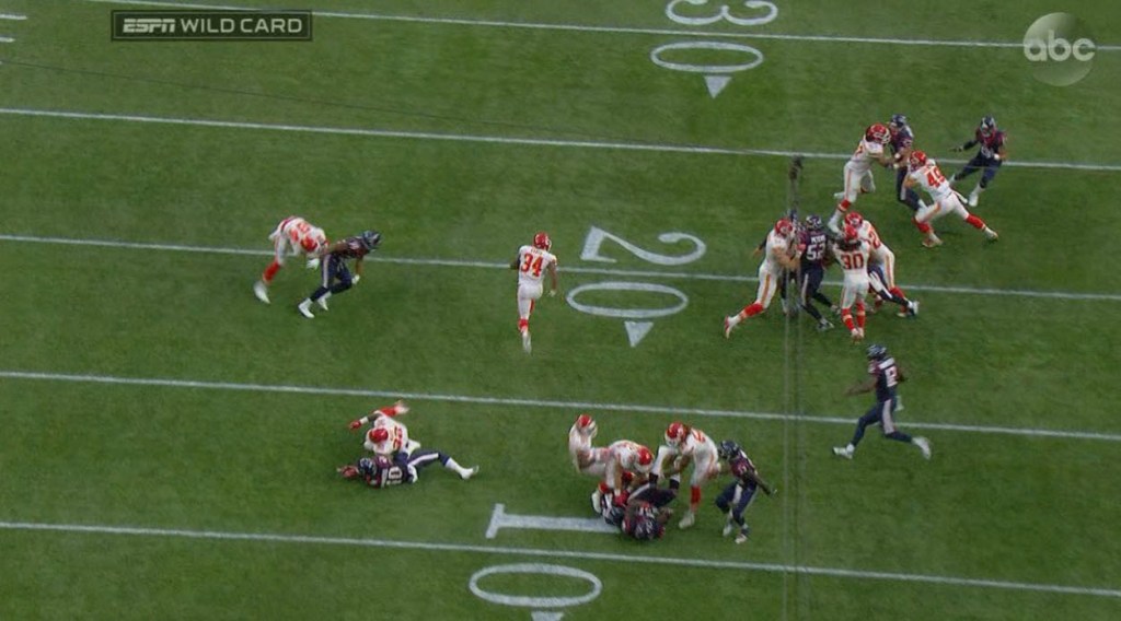 Knile Davis Scored A Touchdown On The Opening Kickoff Of The Playoffs