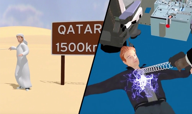 WATCH Conan And Michelle Obama Get Animated To Head To Qatar