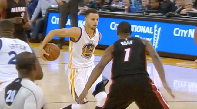 This Double Behind-The-Back Pass By Steph Curry Defies All Logic
