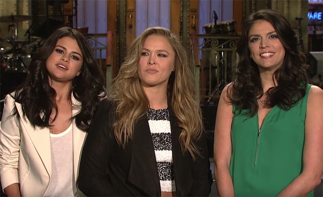 VIDEO: Ronda Rousey And Selenda Gomez Channel Girl Power On 'SNL'