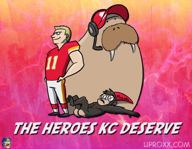 NFL Cartoons for Wild Card Week's biggest winners