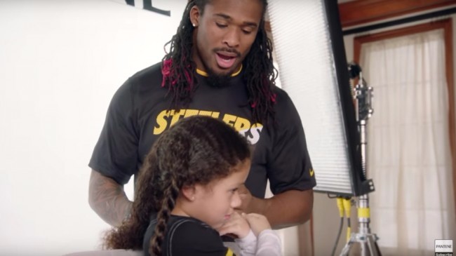Video: NFL Players Attempt To Braid Their Daughters' Hair