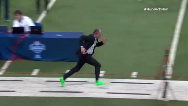 Rich Eisen Had A New Personal Record In 40-Yard Dash At NFL Combine
