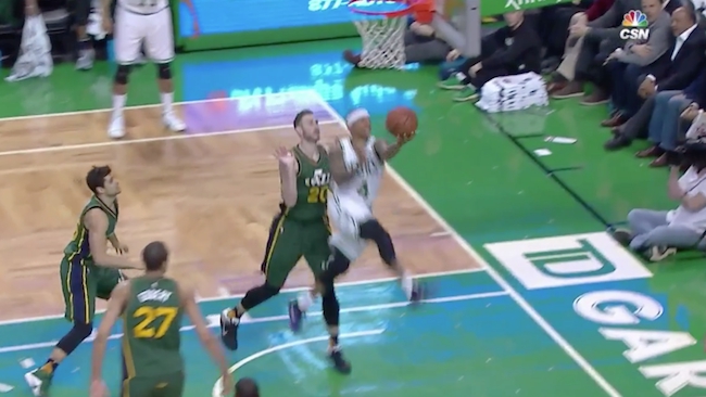 Isaiah Thomas Defies Gravity For The Double-Clutch Reverse Layup Lob