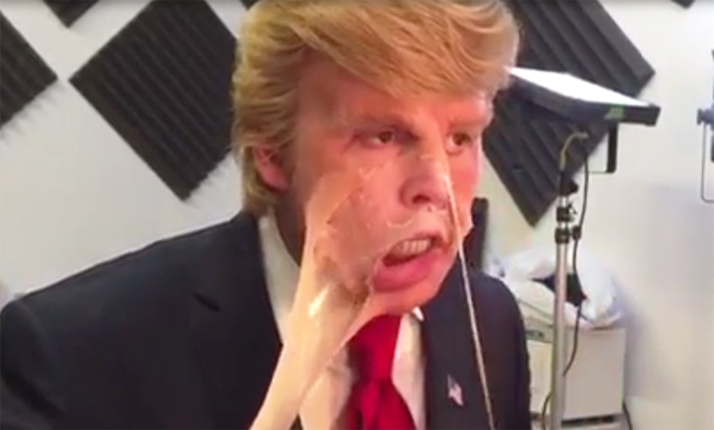 WATCH Johnny Depp Tearing His Donald Trump Makeup Off