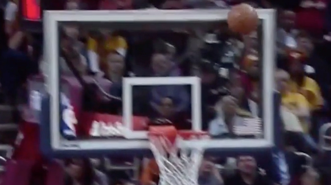 Kyrie Irving's Beautiful Bank Shot Almost Cleared The Whole Backboard